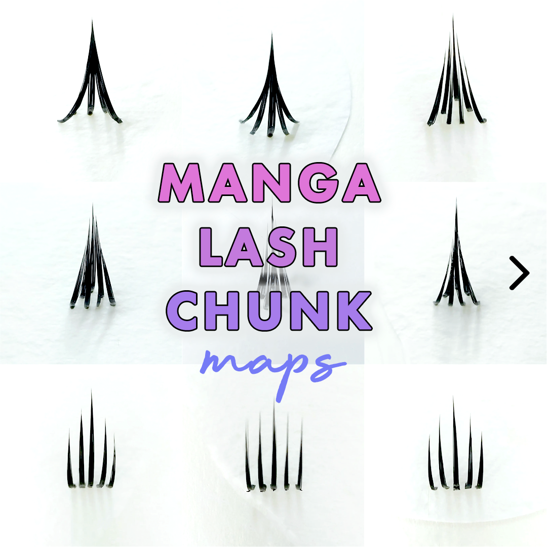 9 Anime/Manga Lash Chunk Maps – Arison Lashes
