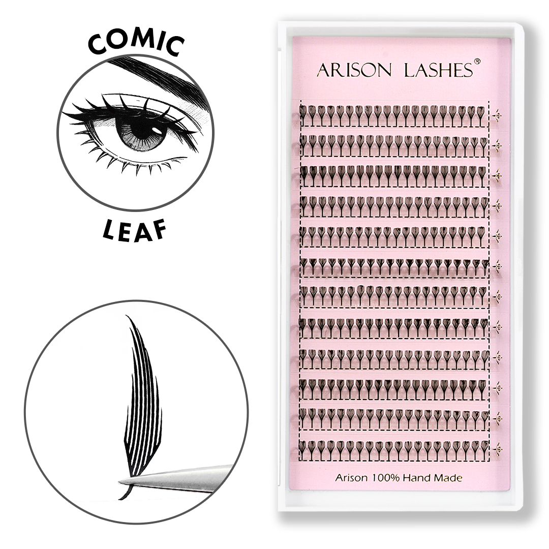 Premade Anime Comic Leaf Lashes | ARISON LASHES® – Arison Lashes