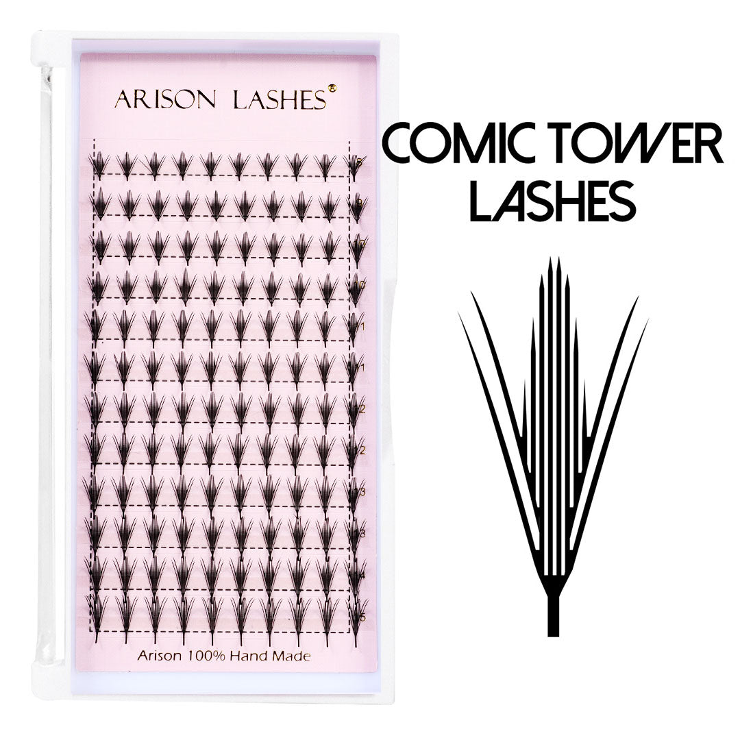 Premade Anime Comic Tower Lashes | ARISON LASHES® – Arison Lashes
