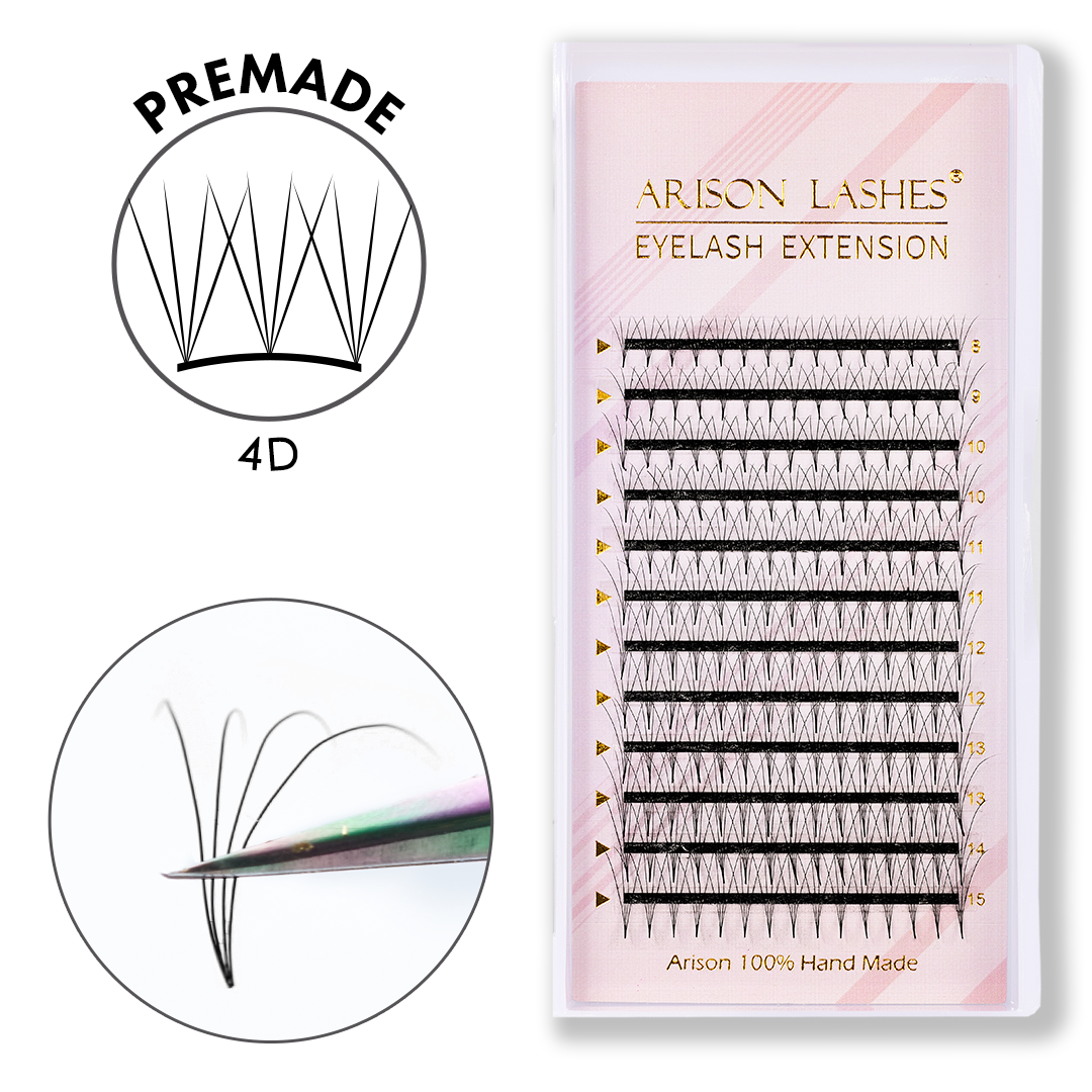 Premade Lash Fans 4D – Arison Lashes