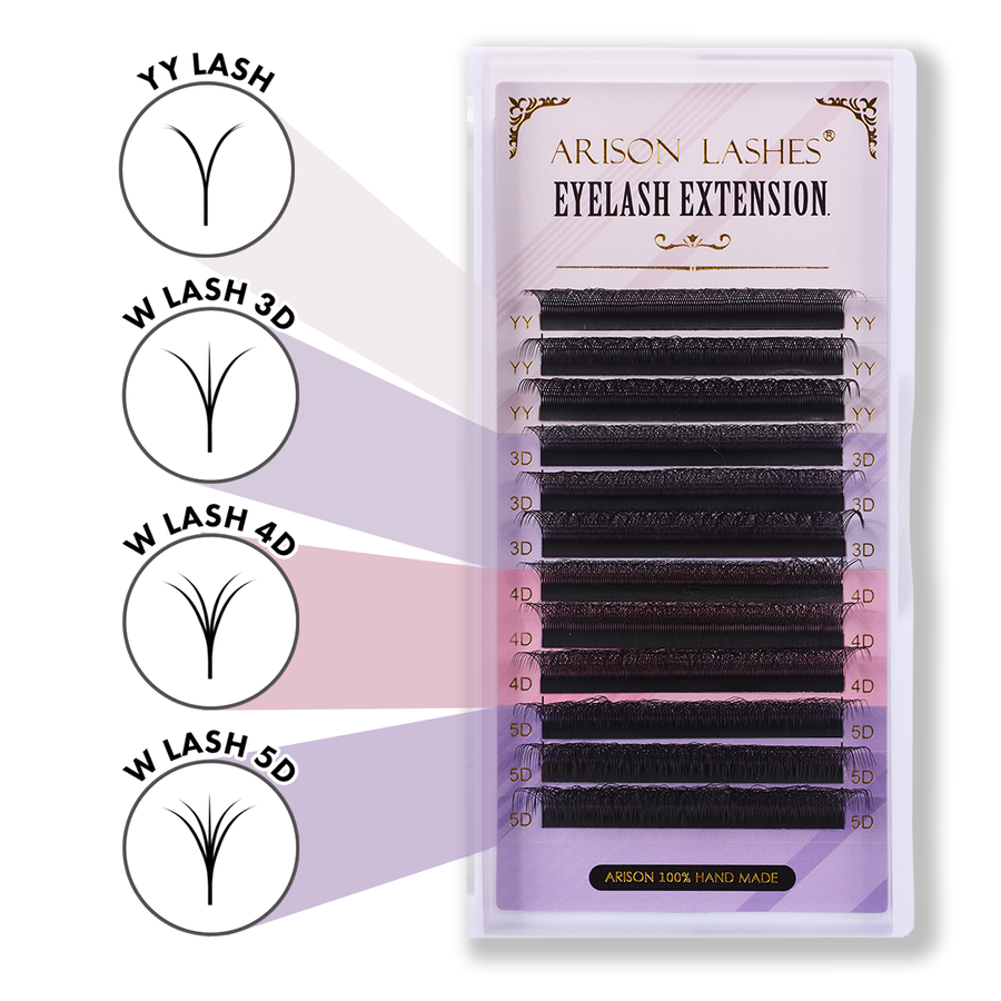 W-shape Lashes | W Lash Extensions – Arison Lashes