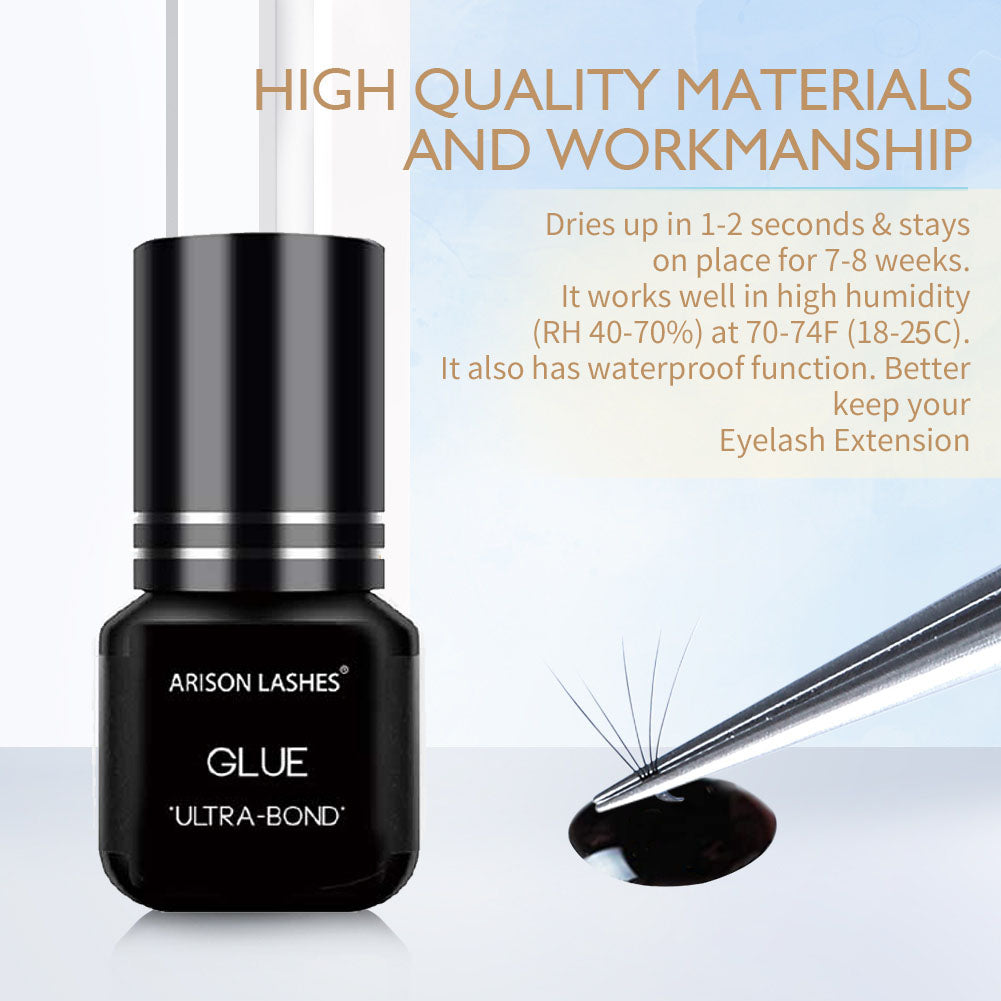 ULTRA BOND Lash Extension Glue:1-2 Sec Drying X 20PCS – Arison Lashes