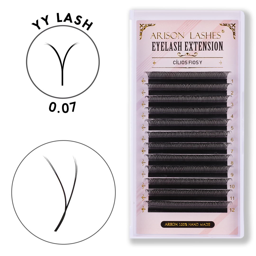 YY Eyelashes Extensions - 0.07mm – Arison Lashes